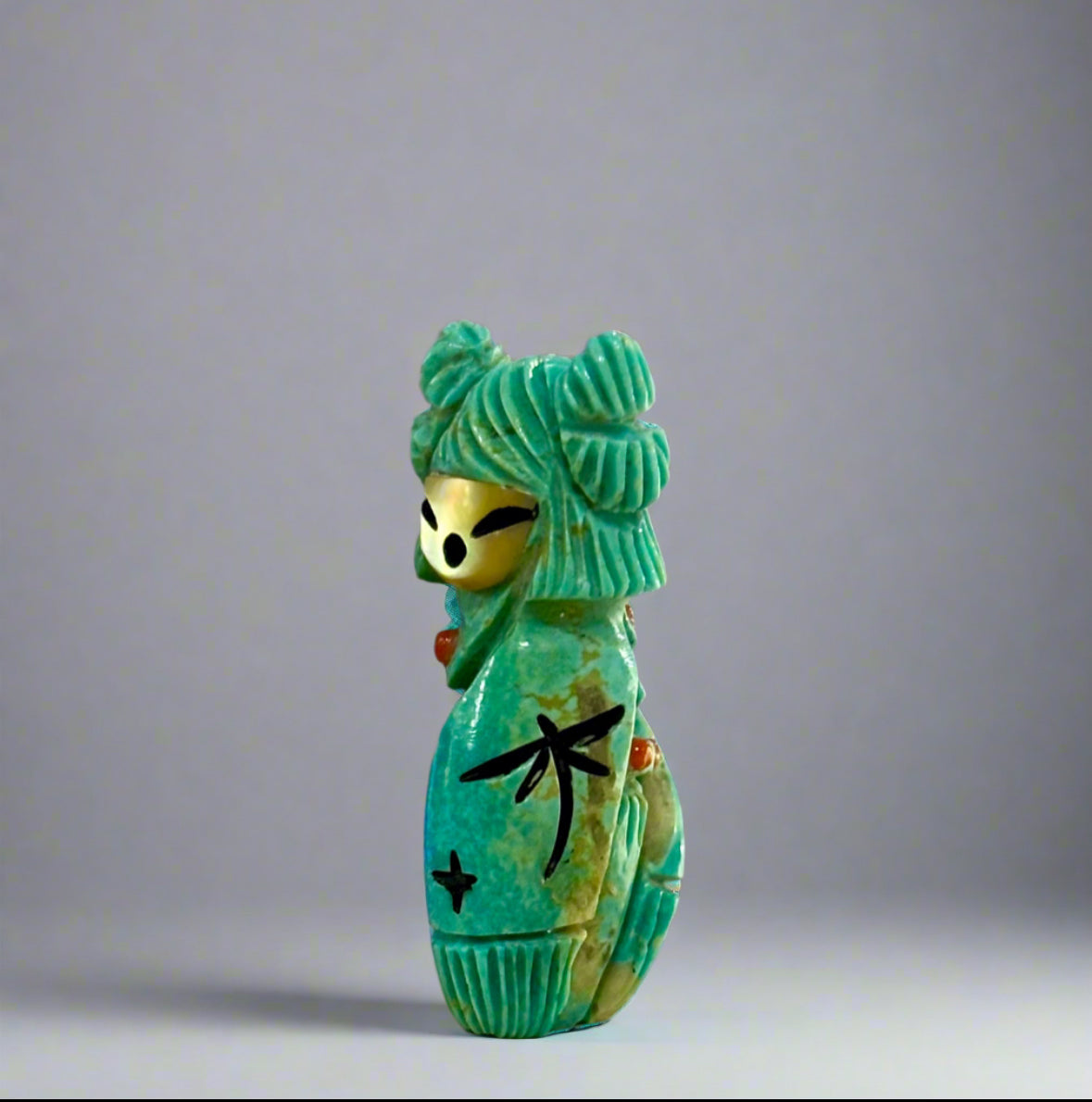 Kingman Turquoise Hopi Corn Maiden and Dancer by Kateri Quandelacy San – Maidens and More